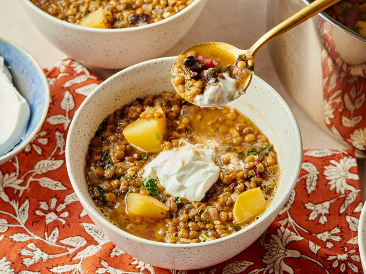 Lebanese Lentil Soup - Almost Vegan
